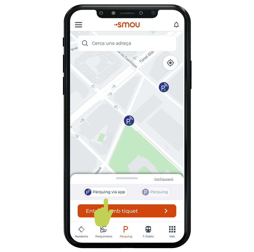 Pàrquing via app | SMOU